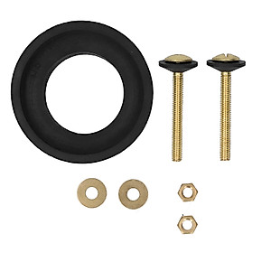 Fydun Toilet to Bowl Sealing Gasket Rubber and Toilet to Bowl Rep Kit for Home Bathroom