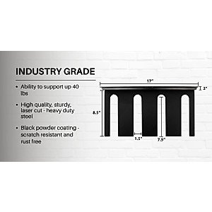 STOLUTION Drill Storage Rack | Holds 4 Drills | Heavy Duty & Sturdy | Wall Mounted Organizer for Garage, Shed, Workshop, Home, Shop | Easy to Install (Power Tool Organizer, Power Tool Rack)