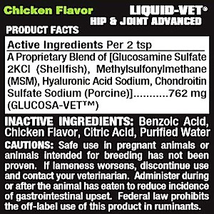 Liquid-Vet by COOL PET Holistics Feline Hip & Joint Advanced Formula, Chicken Flavor, 8 oz