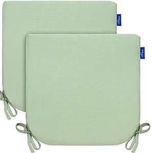 INFBLUE Outdoor Chair Cushions for Patio Furniture - Round Corner Outdoor Chair Cushions Water Resistance Seat Cushions with Ties