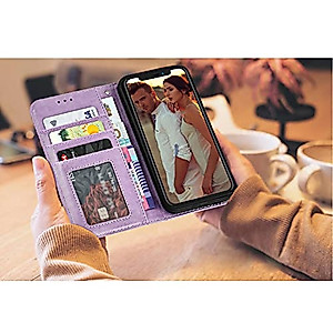 Ateeky iPhone 11 Wallet Case, [Stand Feature] Protective PU Leather Flip Cover with Credit Card Slot[Side Cash Pocket][Magnetic Closure] (Purple)