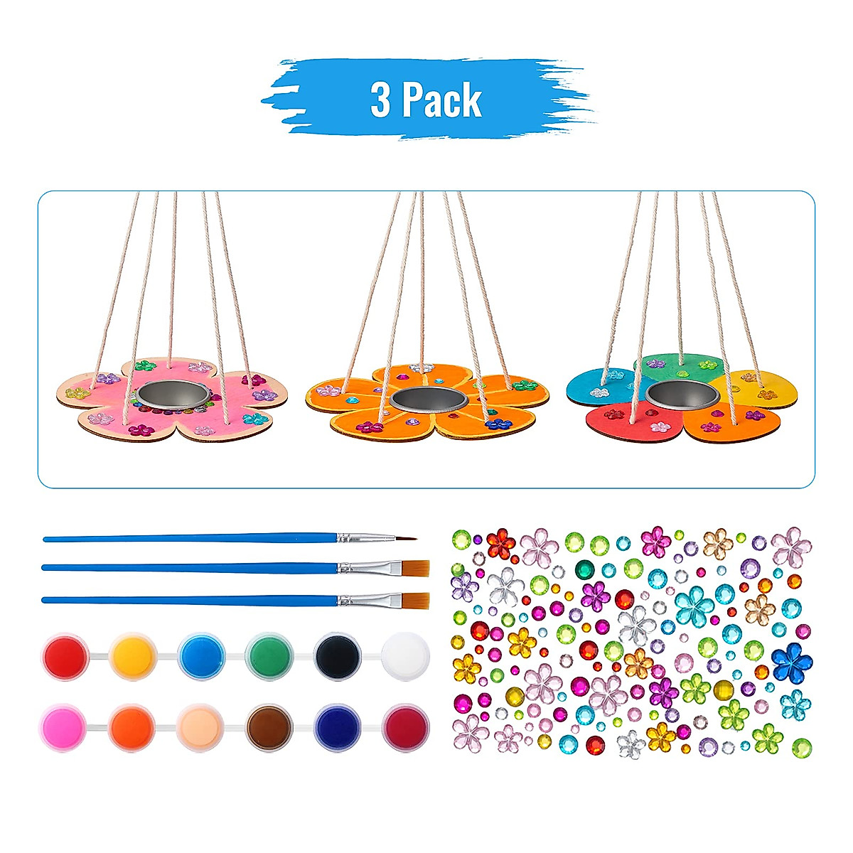 3-Pack Bird Feeders for Kids Arts and Crafts Kit DIY Kids Crafts STEM Learning Outdoor Activities Crafts for Boys and Girls for 3 4 5 6 7 8