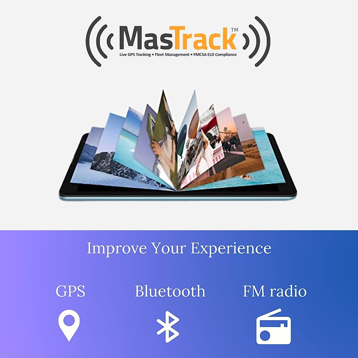 MasTrack 8 inch 4G LTE Android Tablet | Android 11.0 GMS Certificate Passed | 32GB NAND Flash | Quad-core A7 Processor 1.3GHz (Stylus not Included.)