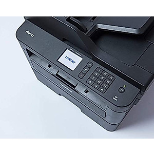 Brother L-2730DW Compact Monochrome All-in-One Laser Printer I Print Copy Scan Fax I Wireless I Mobile Printing I Auto 2-Sided Printing I ADF I 2.7" Touchscreen I Print Up to 36 ppm + Printer Cable
