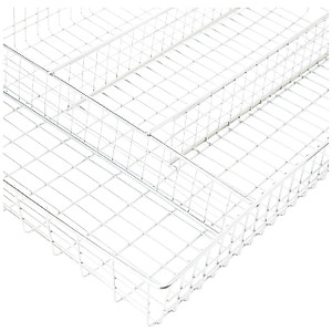 Kitchen Craft Metal Wire Cutlery Tray with 5 Sections, 36 x 26 cm (14" x 10")