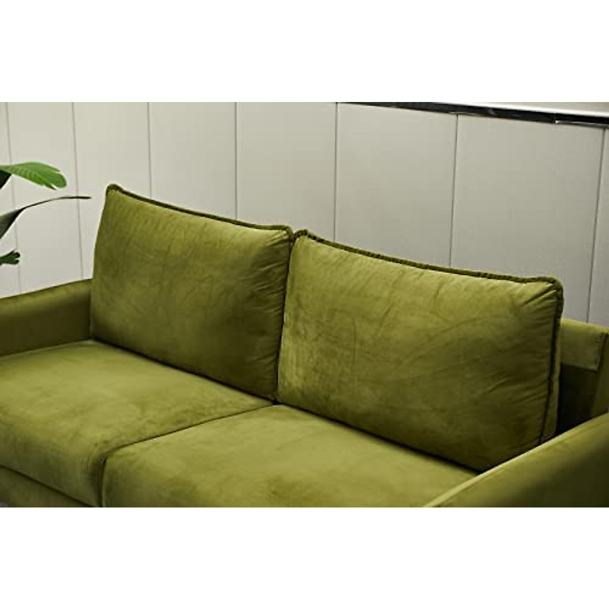 Bonrcea Modern Sofa Tufted Couch Love Seats, Army Green