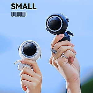 beautymart Personal Fan, Portable Mini Handheld Fan, Astronaut Leafless Fan, Speed Adjustable, USB Rechargeable Fan, for Kids, Women, Men, Home, Office, Indoor, Outdoor, Sport, ect (WHITE)