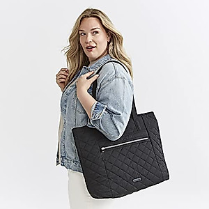 Vera Bradley Women's Performance Twill Tote Bag, Olive Leaf, One Size