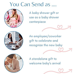 Lil' Baby Cakes Boy Blue Diaper Cake - Makes a Beautiful Baby Gift - Adorable and Practical Handmade Baby Gift with 42 Swaddler Diapers Size 1-10 in x 12 in