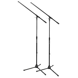 MS7701B Tripod Microphone Stand Package - 2 Stands