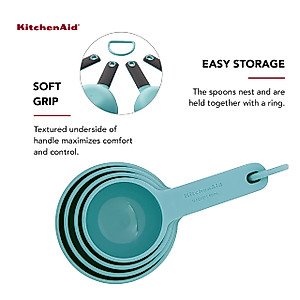 KitchenAid Measuring Cups, Set Of 4, Aqua Sky