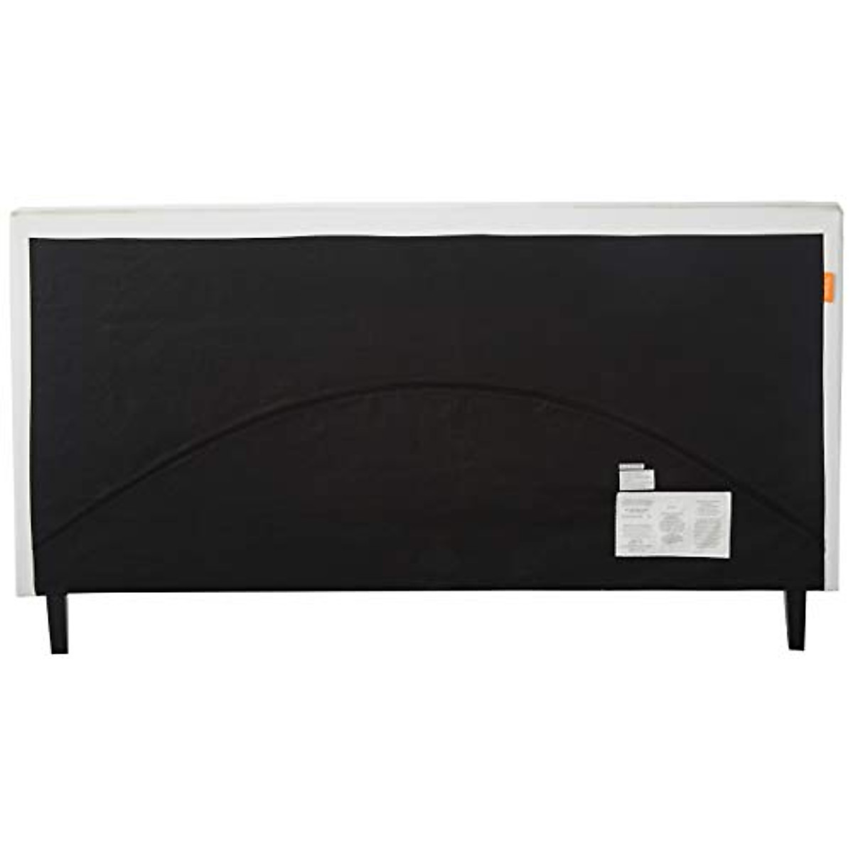 Modway Anya Upholstered White Platform Bed with Wood Slat Support in Queen