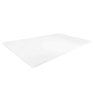 Thirteen Chefs Plastic Cutting Board - Large Commercial Chopping Boards - White, 30 x 18 Inch