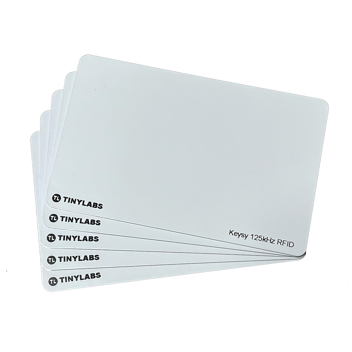 Keysy Rewritable RFID Key Cards (5-Pack, White)