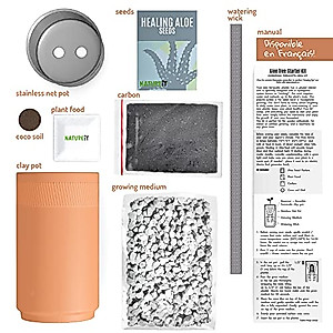 Aloe Vera Grow kit - Comes with Terracotta Planter. Grow an Aloe Vera Succulent Plant from Seed. Perfect for Garden Enthusiasts, Indoor & Outdoor Growing, a Must-Have for Any Plant Lover