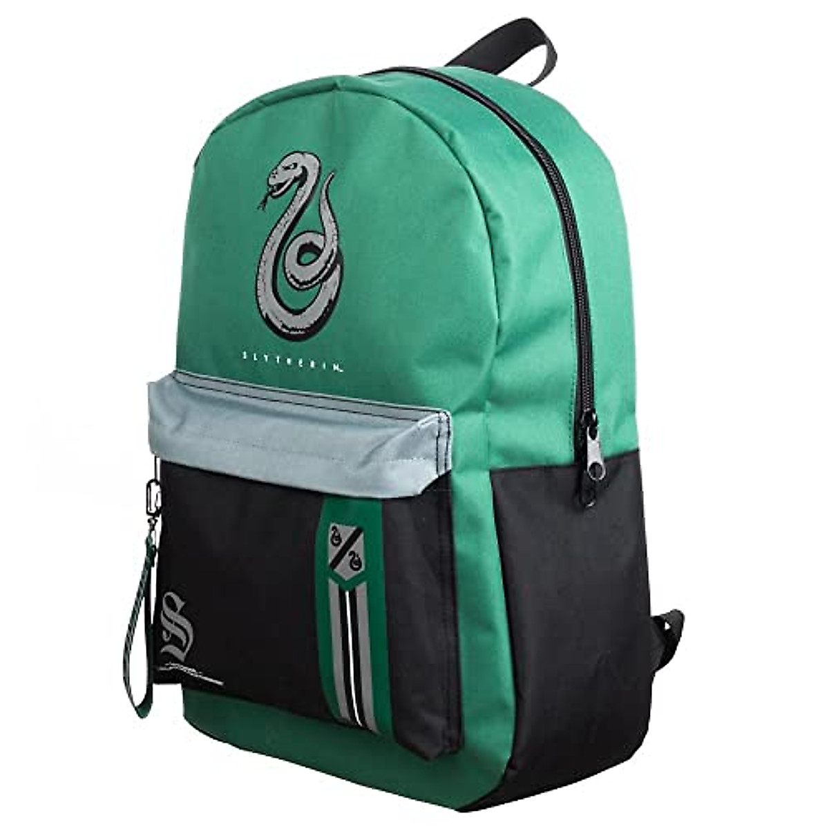 Bioworld Harry Potter Slytherin 16" Laptop Backpack & Lanyard Combo Set