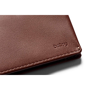 Bellroy Slim Sleeve (Slim Bifold Leather Wallet) - Charcoal - Cocoa Java