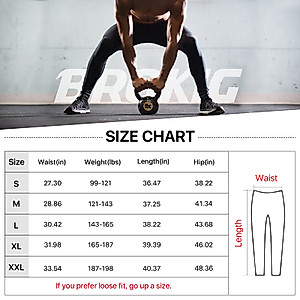 BROKIG Mens Lightweight Gym Jogger Pants,Men's Workout Sweatpants with Zip Pocket(Black,Small)