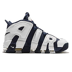Nike Air More Uptempo (Olympic) White/Metallic Gold-Uni Red-Midnight Navy (9)