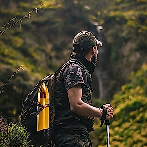 Water Bottle Coffee Mug Thermos Bullet thermos tumbler Vacuum Insulated Double Wall Keeps Liquid Hot or Cold Father 's day Gifts for Husband Tactical 17oz 500mL Outdoor Travel