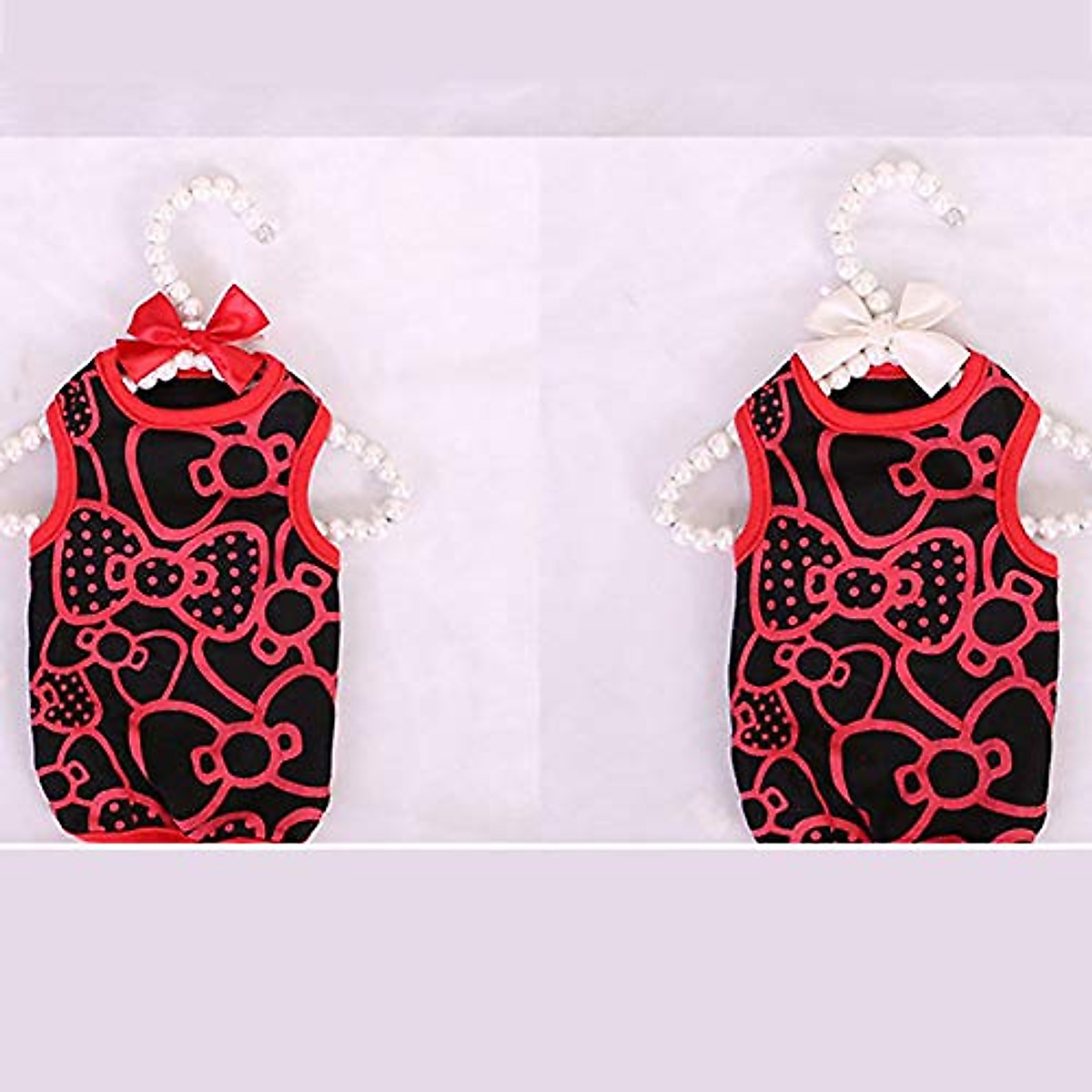 A&S Creavention Luxury Plastic Pearl Hanger for Baby, Small Dog or Cat Clothing (5pcs, White)