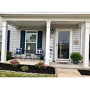 VAKADO 24x24 inch Set of 2 Navy Blue White Buffalo Plaids Throw Pillow Covers Outdoor Farmhouse Retro Decorative Check Cushion Cases Home Decor for Couch Patio Porch Sofa Furniture, Dark Blue