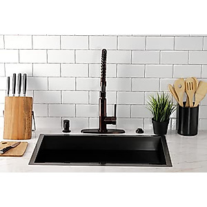 Kingston Brass LS8775DL Concord Pre-Rinse Kitchen Faucet, 8" in Spout Reach, Oil Rubbed Bronze