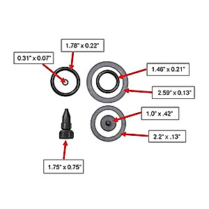 Roundup 181538 Lawn and Garden Sprayer Repair Kit with O-Rings, Gaskets, and Nozzle