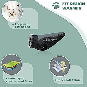 Estefanlo Dog Coat,Warm Dog Jacket Winter Coat Paded Dog Vest Reflective Dog Cold Weather Coats with Harness Built in Waterproof Dog Snow Jacket with Zipper Dog Clothes (XL) Black