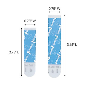 Command Outdoor Medium & Large Refill Strips, 24 Weather Resistant Command Strips (4-Pack of 4 Medium Strips and 2 Large Strips), Water- & UV-Resistant, Re-Hang Command Hooks for Wreath or Wall Décor
