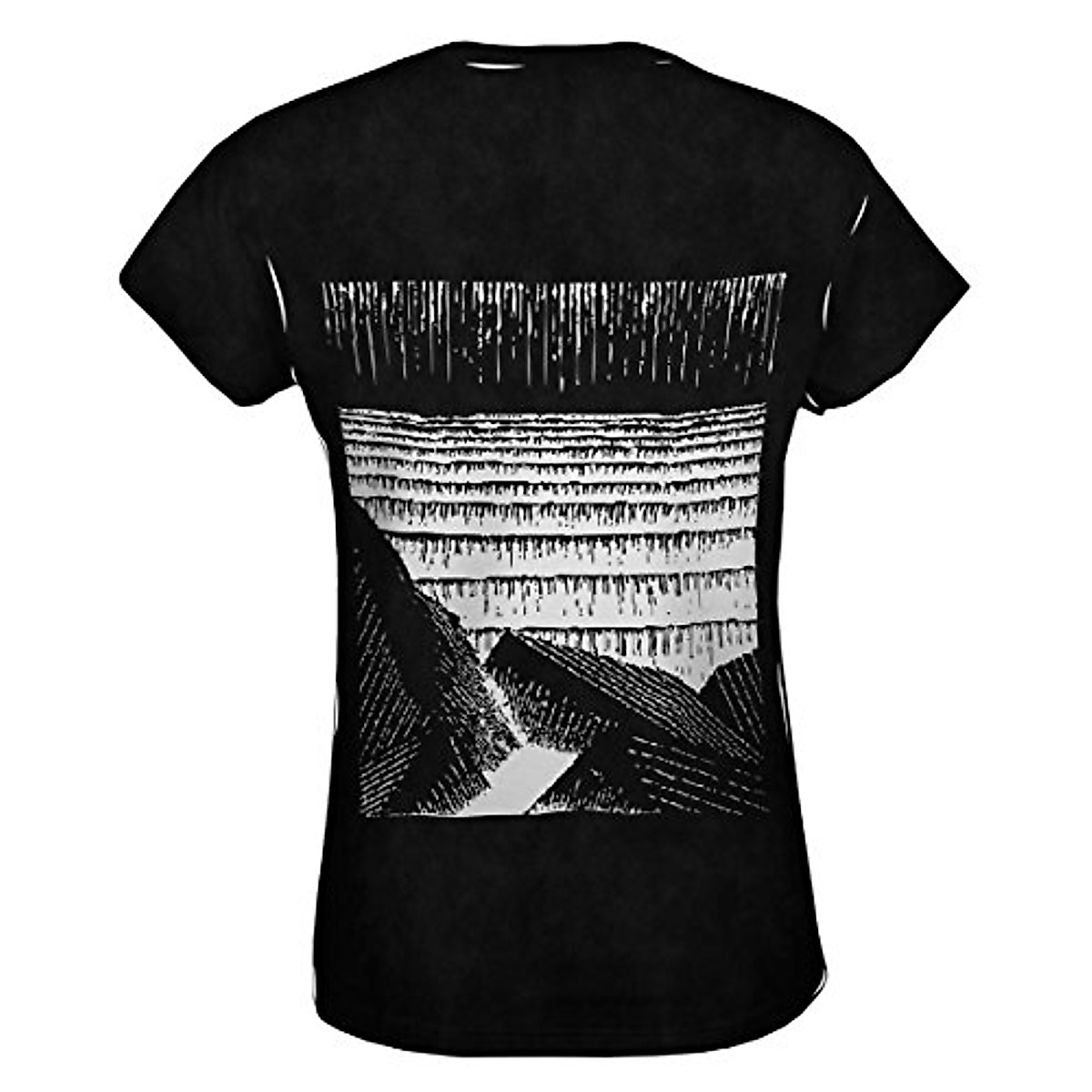 Yizzam- M.C.Escher - Blocks of Basalt Along The S.-Tshirt- Womens Shirt 2013-Medium Multicolored