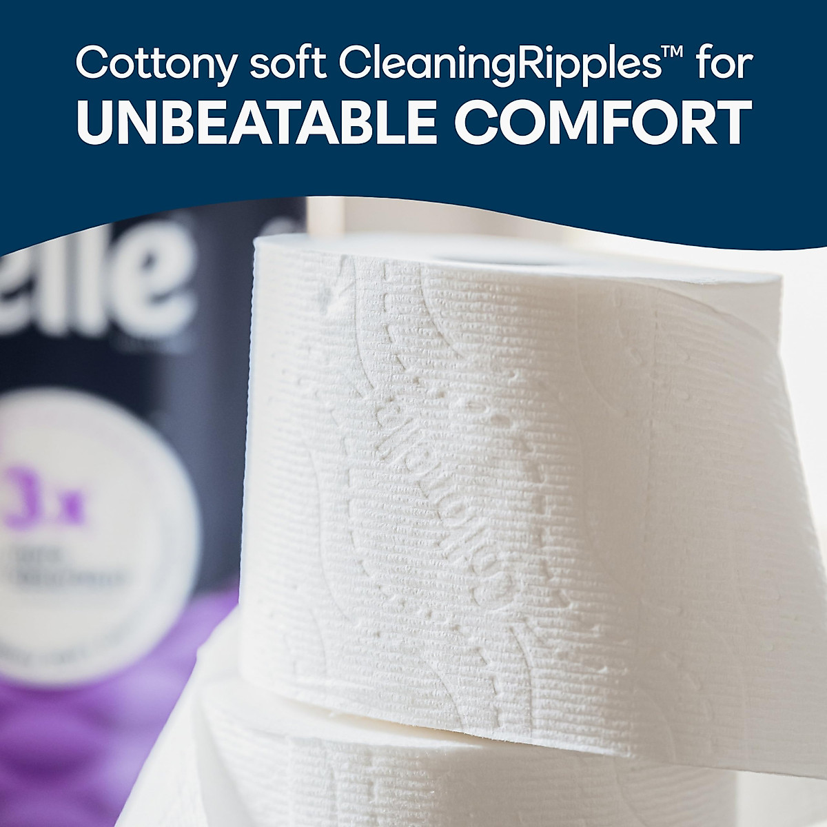 Cottonelle Ultra Comfort Toilet Paper, 9 Mega Rolls (9 Mega Rolls = 36 Regular Rolls), 244 Sheets per Roll, Packaging May Vary