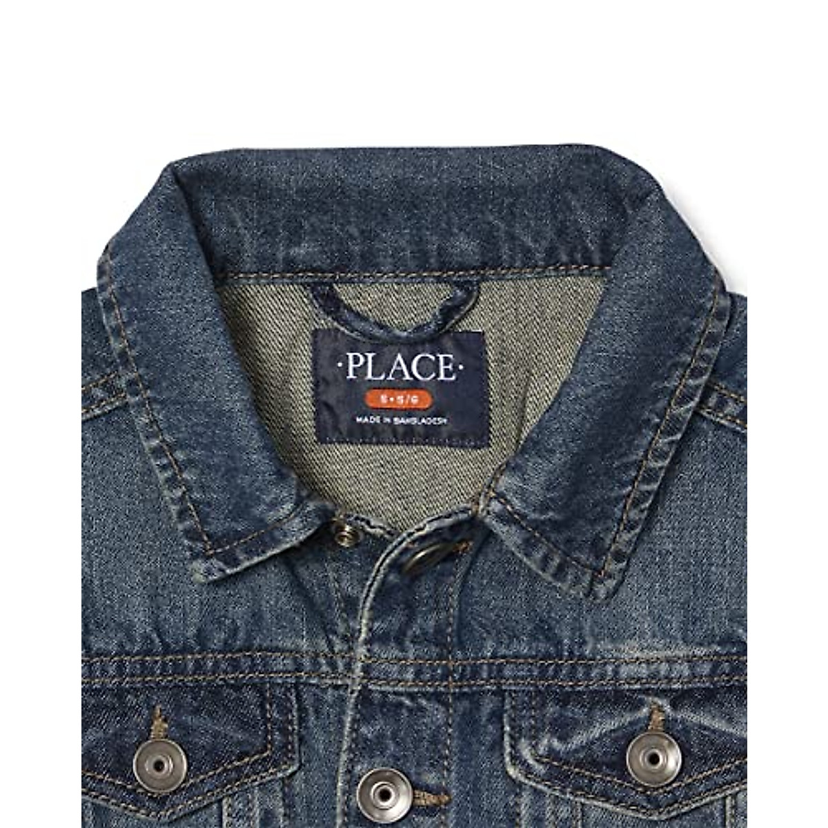 The Children's Place Boys' Denim Jacket, Streamwash, XL (14)