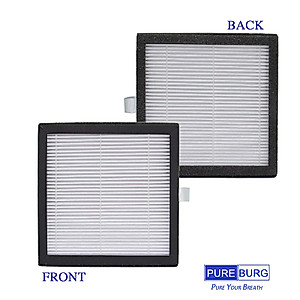 PUREBURG 3-Pack Replacement HEPA Filter Set Compatible with Afloia AQ8 Q8 & Honati Hysure Q7, Tenergy Sorbi 2-in-1 Dehumidifier (1000ML)
