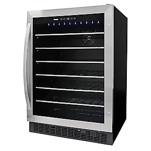 Danby DWC057A1BSS Built In Beverage Center, Single Zone Under Counter Wine Chiller In Stainless Steel - For Kitchen, Home Bar