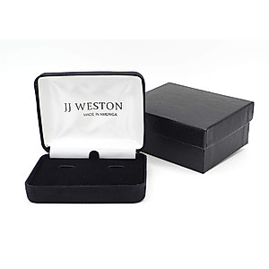 JJ Weston Mother of Pearl Tuxedo Cufflinks and Shirt Studs. Made in the USA.