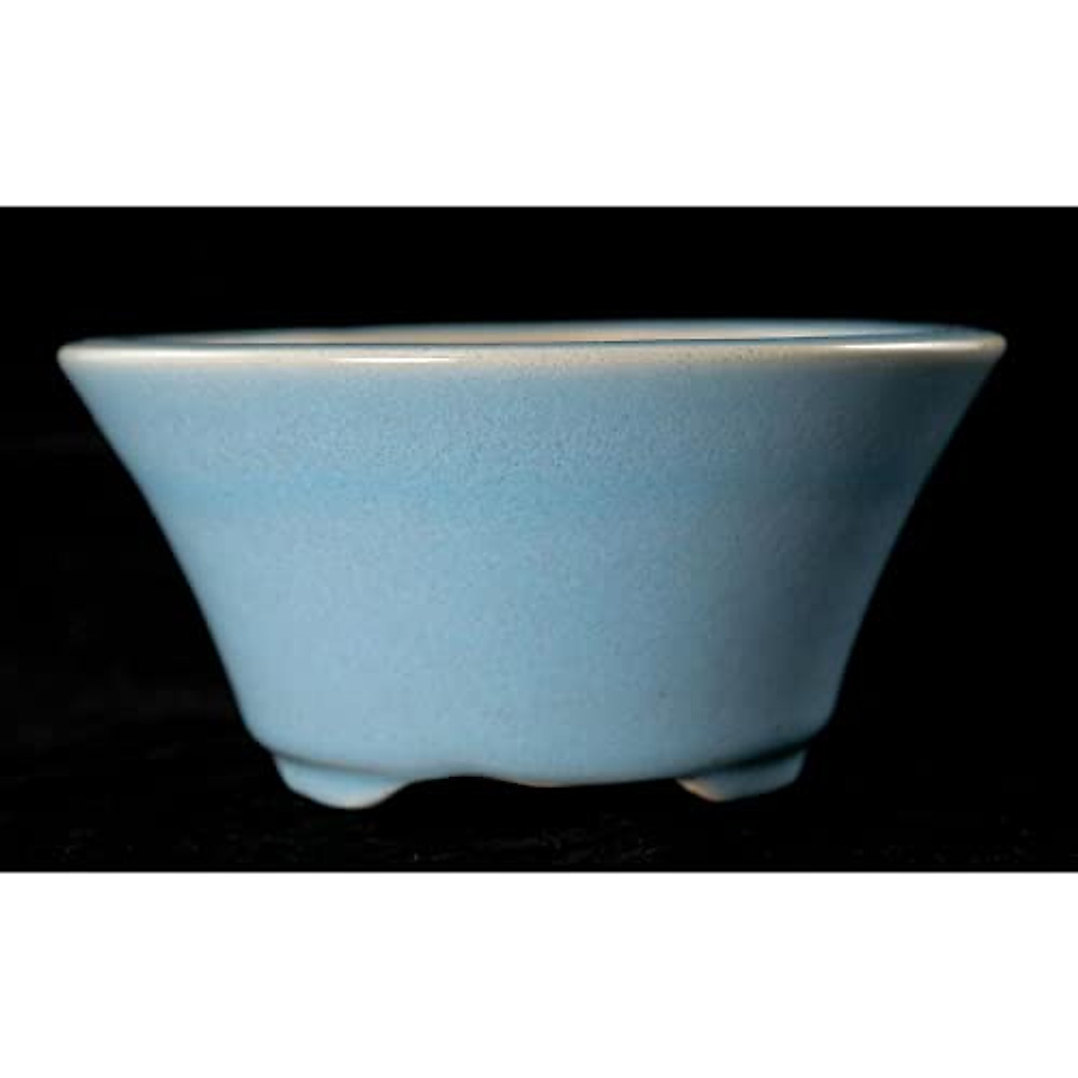 1 Pcs Fine Round Light Blue Cactus & Succulent, Bonsai Pot + Mesh - 5.5"x 5.5"x 2.5"