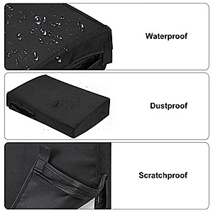 Anti Dust Cover for PS5 Console,Sony PlayStation 5 Game Console Digital Edition & Disc Edition Dustproof Waterproof Protector Sleeve,Soft Thick Protective Covers,Black