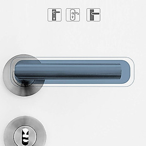 Serlife 2Pcs Silicone Door Handle Cover Glossy Safety Door Handle Protector Anti-collision Covers (Pink)