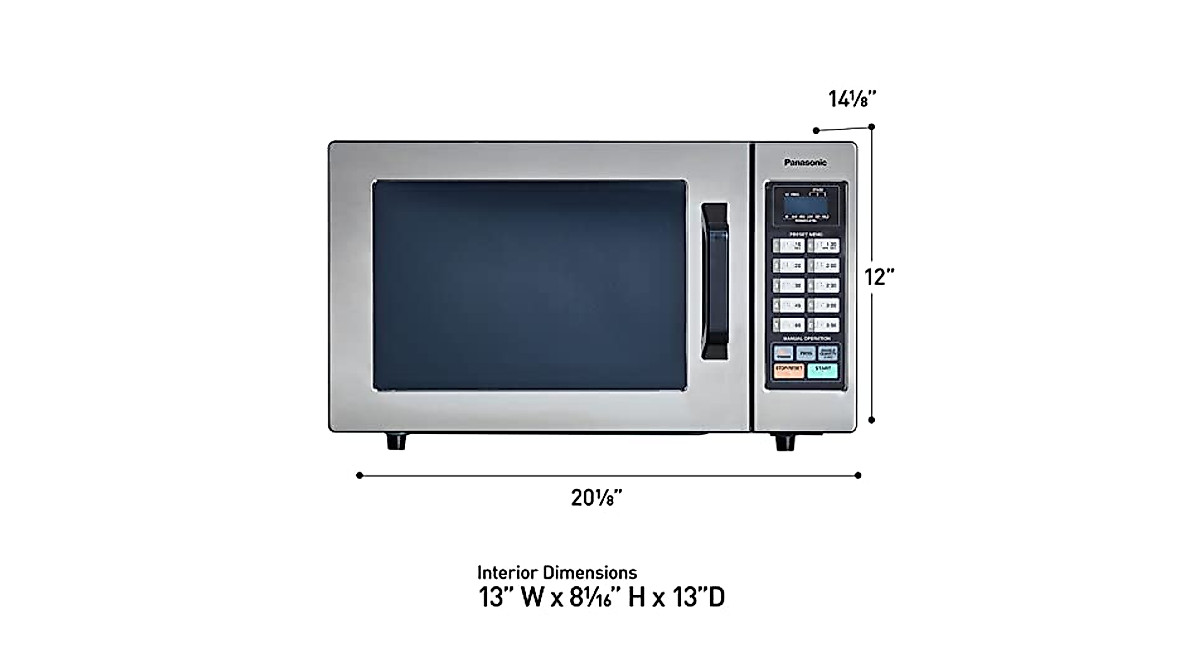 Panasonic 1000W Commercial Microwave - Touch Screen & Space Saver