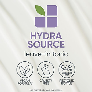 BIOLAGE Hydrasource Daily Leave-In Tonic For Dry Hair- Moisturizes, Renews Shine & Protects Hair From Environmental Damage, 13.5 Fl Oz