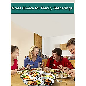 Plates and Bowls Sets,5 PCS Moon Dinner Plates Household/Hotel Porcelain Dish Set,White Ceramic Dinnerware Sets for Salad/Snack/Dessert/Appetizer, Microwave Oven and Dishwasher Safe Scratch Resistant