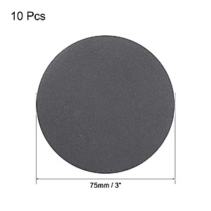 uxcell 3 Inch Wet Dry Sanding Discs 400 Grit Hook and Loop Sandpaper Electrostatic Sand Planting Silicon Carbide 10pcs