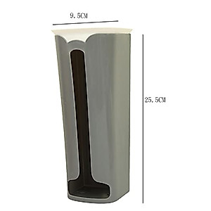 MYCENSE Storage Rack Grocery Bag Holder Decor Stackable Shoe Cover Waterproof Dispenser Wall Mounted for Cabinet Kitchen Bathroom Hotel, Grey