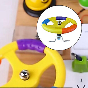 AMLESO Toy Car Steering Wheel Plastic Steering Wheel for Children Table Occupied