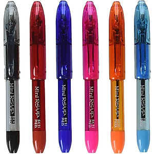 Pentel RSVP Mini Ballpoint Pen, (1.0mm) Medium Line, 24-Assorted Ink in Clear Cylinder Pack (BK91MN24M)
