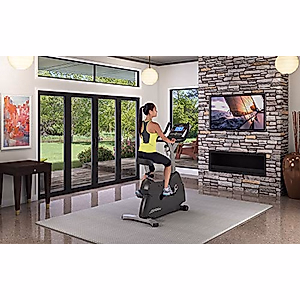 Life Fitness C1 Upright Indoor Cycling Exercise Bike with Go Console