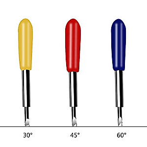 30 Pcs Replacement Blades for Explore Air 2 Blade for Maker Expression Vinyl Cutter Machines Needle for Vinyl 30 Degree 45 Degree 60 Degree Cutting Plotter Blades