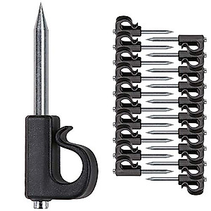 SELEWARE 20 Pieces Q-Hanger, Home Christmas Lights Hanger Hooks for Easy Release Outdoor Wire and Fairy Lights, Heavy Duty 40 LB Capacity
