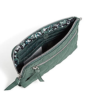 Vera Bradley Women's Performance Twill Wristlet With RFID Protection, Olive Leaf, One Size